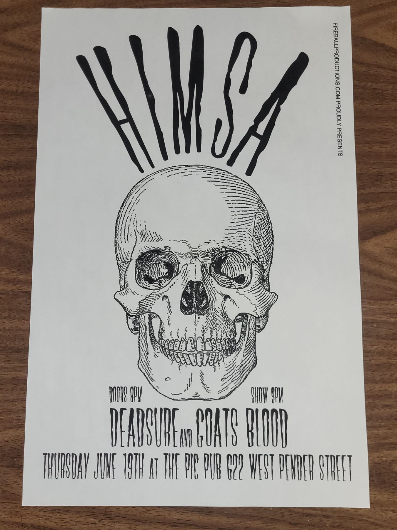 Himsa Concert Advertisement Poster