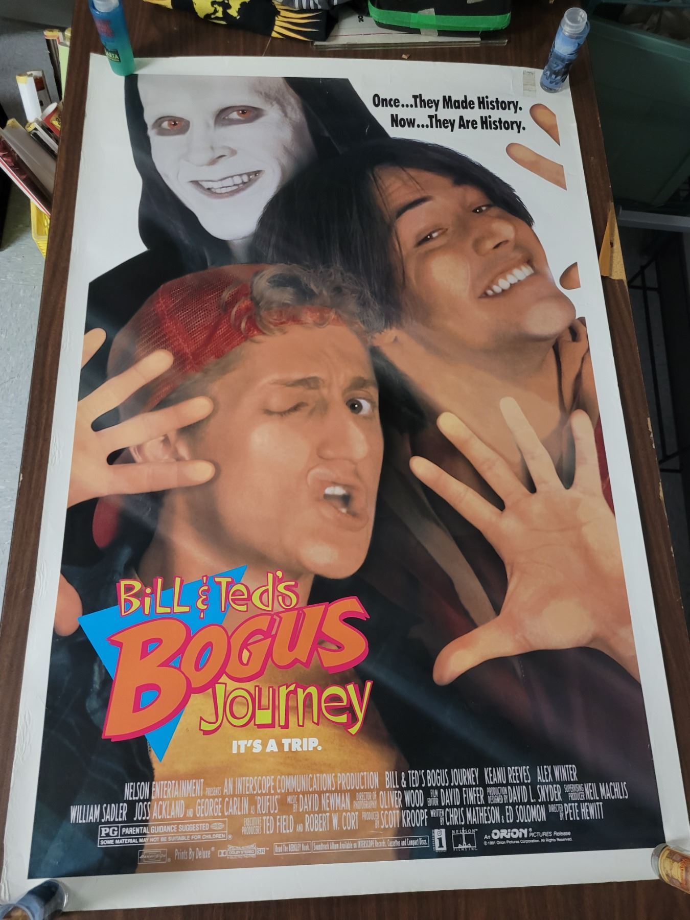 Bill & Ted's Bogus Journey Movie Poster - Double Sided - One Sheet