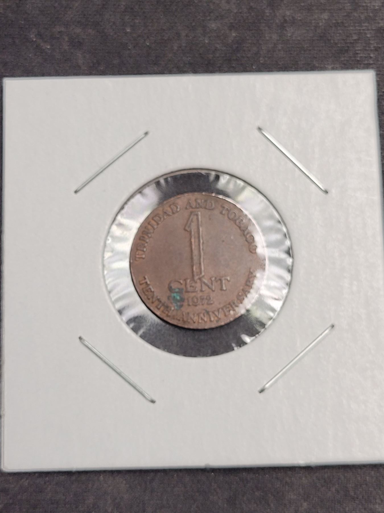1972 Trinidad and Tobago 10th Anniversary of Independence 1 Cent