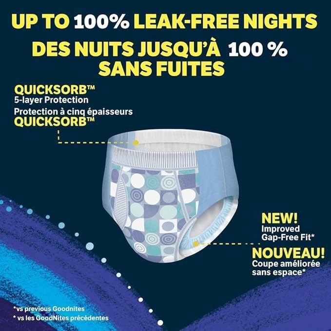 Goodnites Boys Bedwetting Night Time Underwear Goodnites Size Extra ...