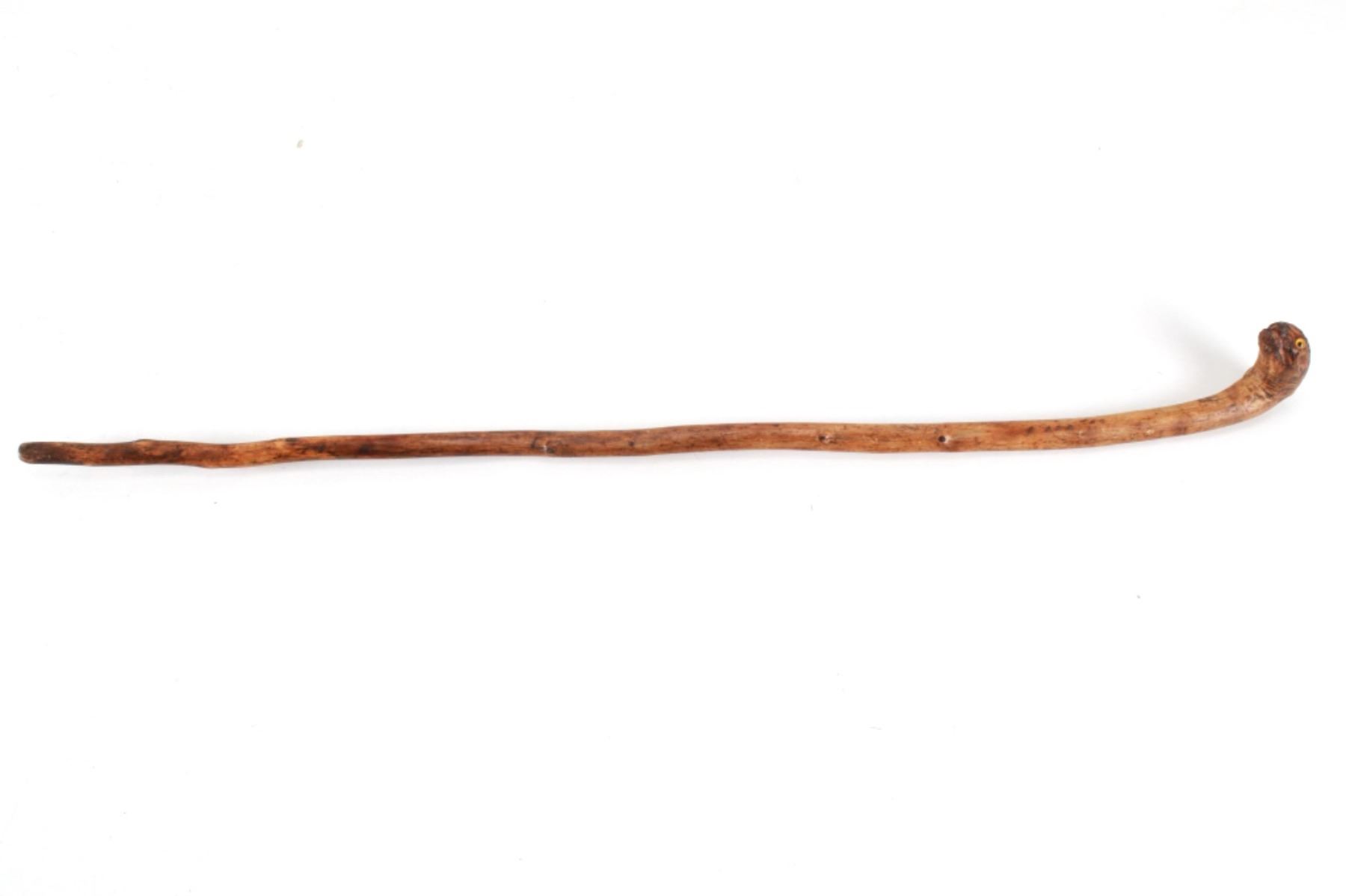 Ca. 1880 Blackfoot Burl Turtle Effigy Coup Stick