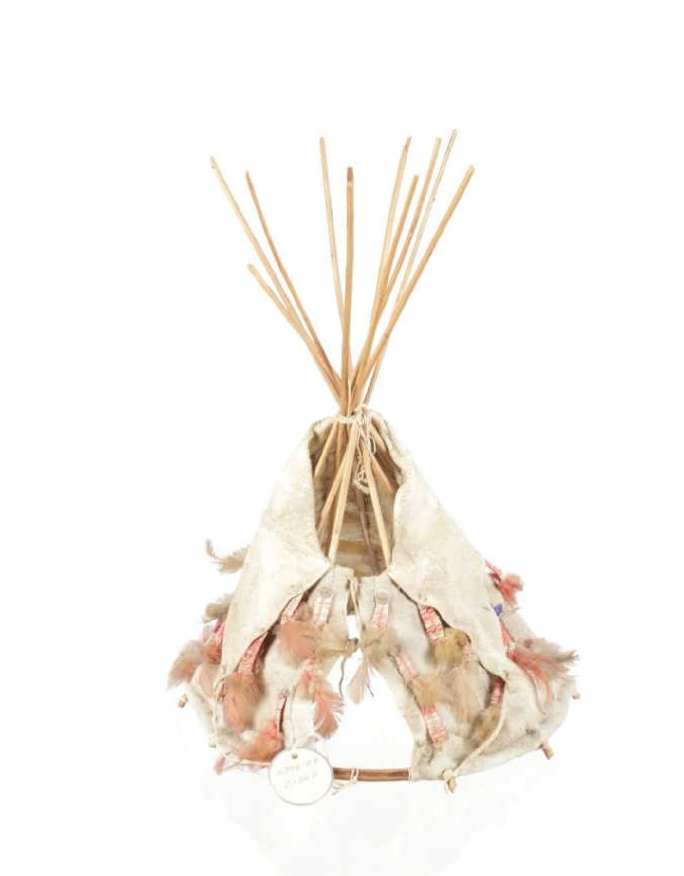 19th C. Sioux Quilled Model Tipi ex-C.M. Russell