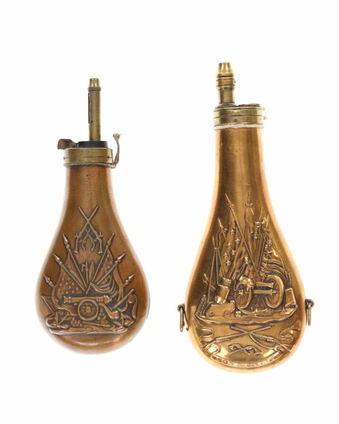 Colt Brass Powder Flasks, 19th and 20th Century
