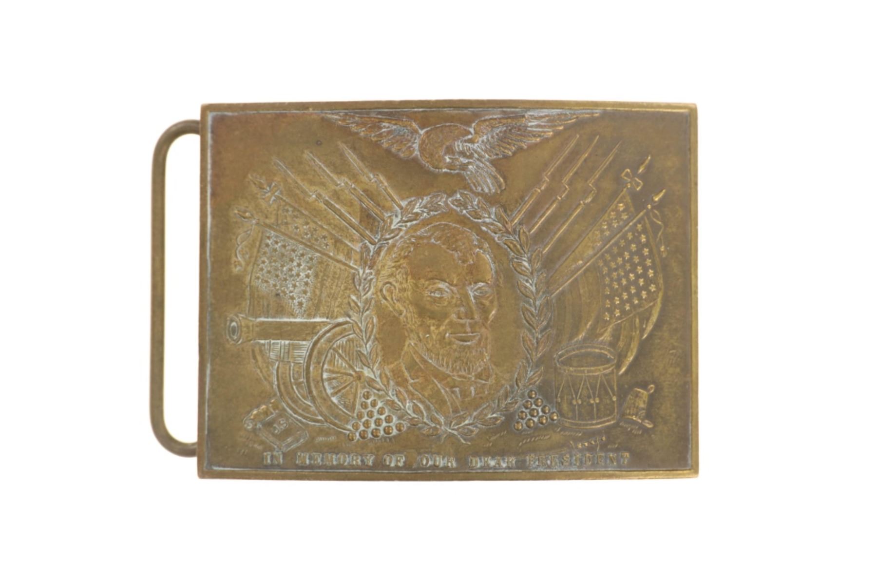 Tiffany & Co Abraham Lincoln Memorial Brass Buckle