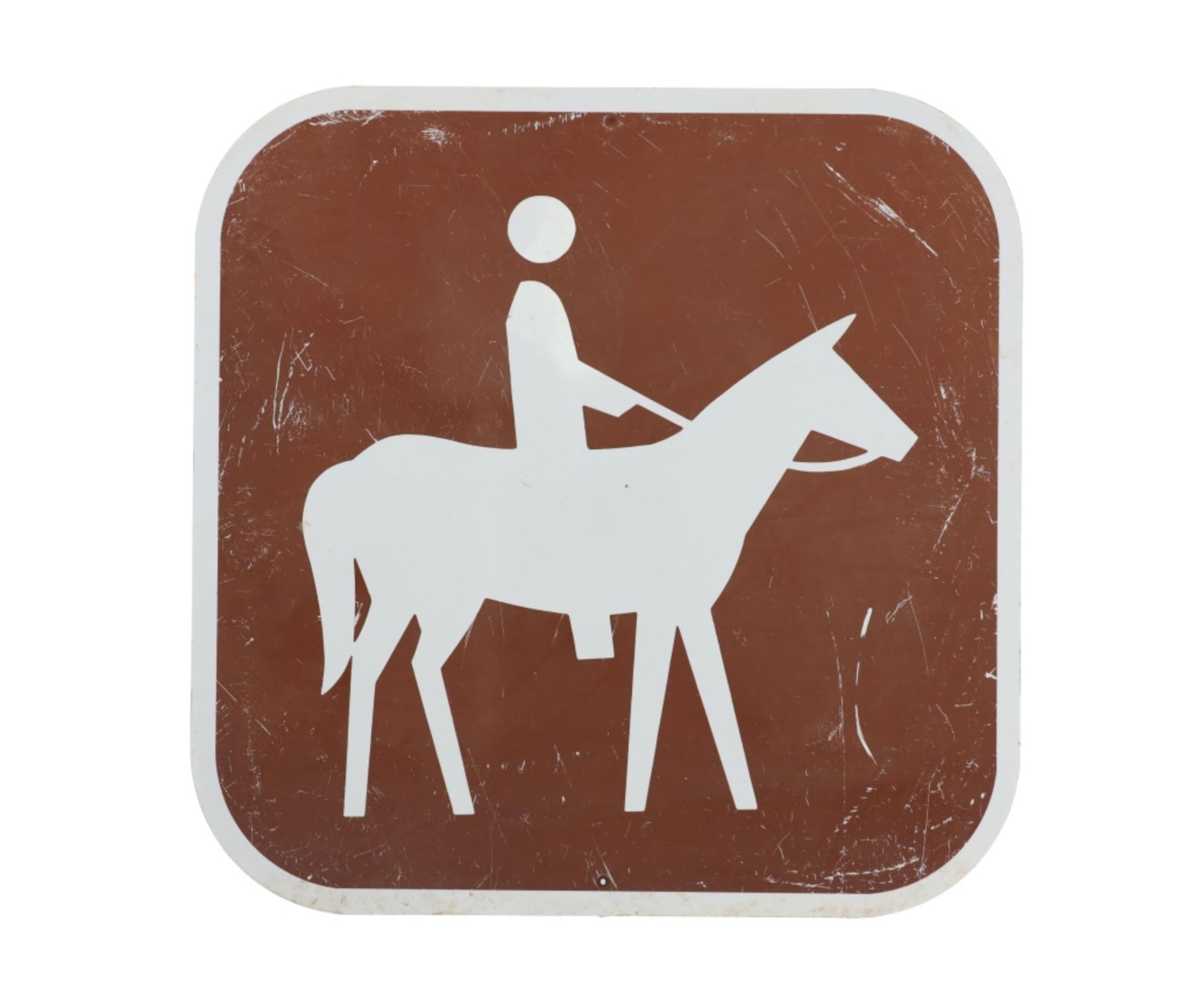 National Forest Horseback Riding Awareness Sign