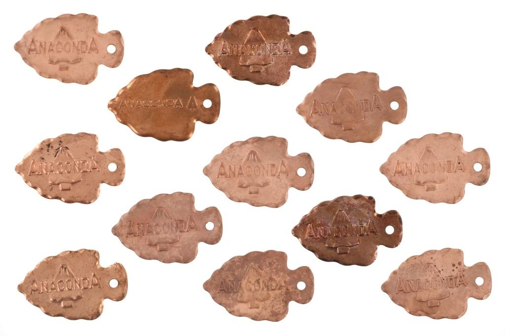 Anaconda Copper Mine Arrowhead Key FOB Collection