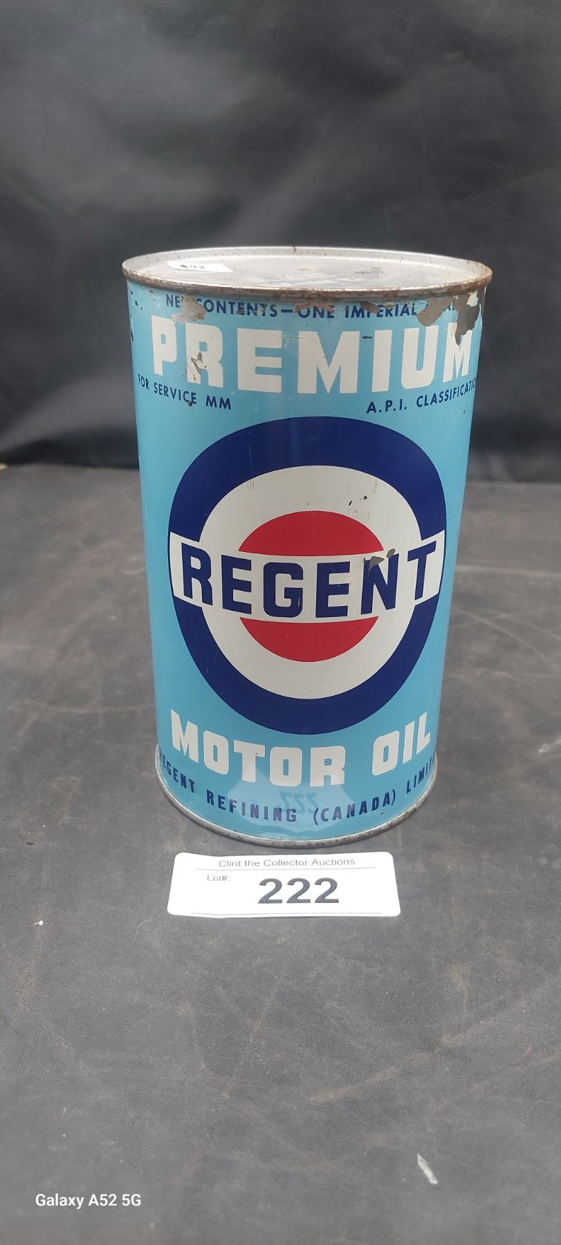 Full Regent Premium motor oil quart full