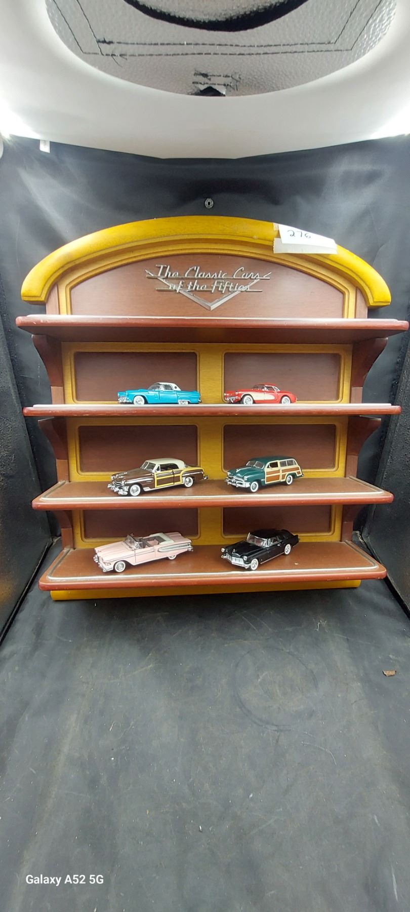 High Quality classic cars of the 50s wood display shelf includes 6 die ...