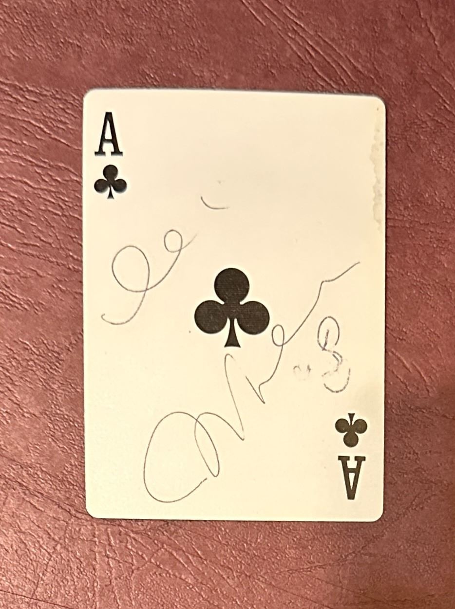 John Lennon Autographed Ace Playing Card