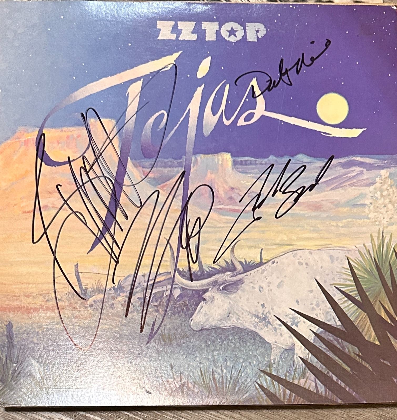 ZZ Top Autographed Album