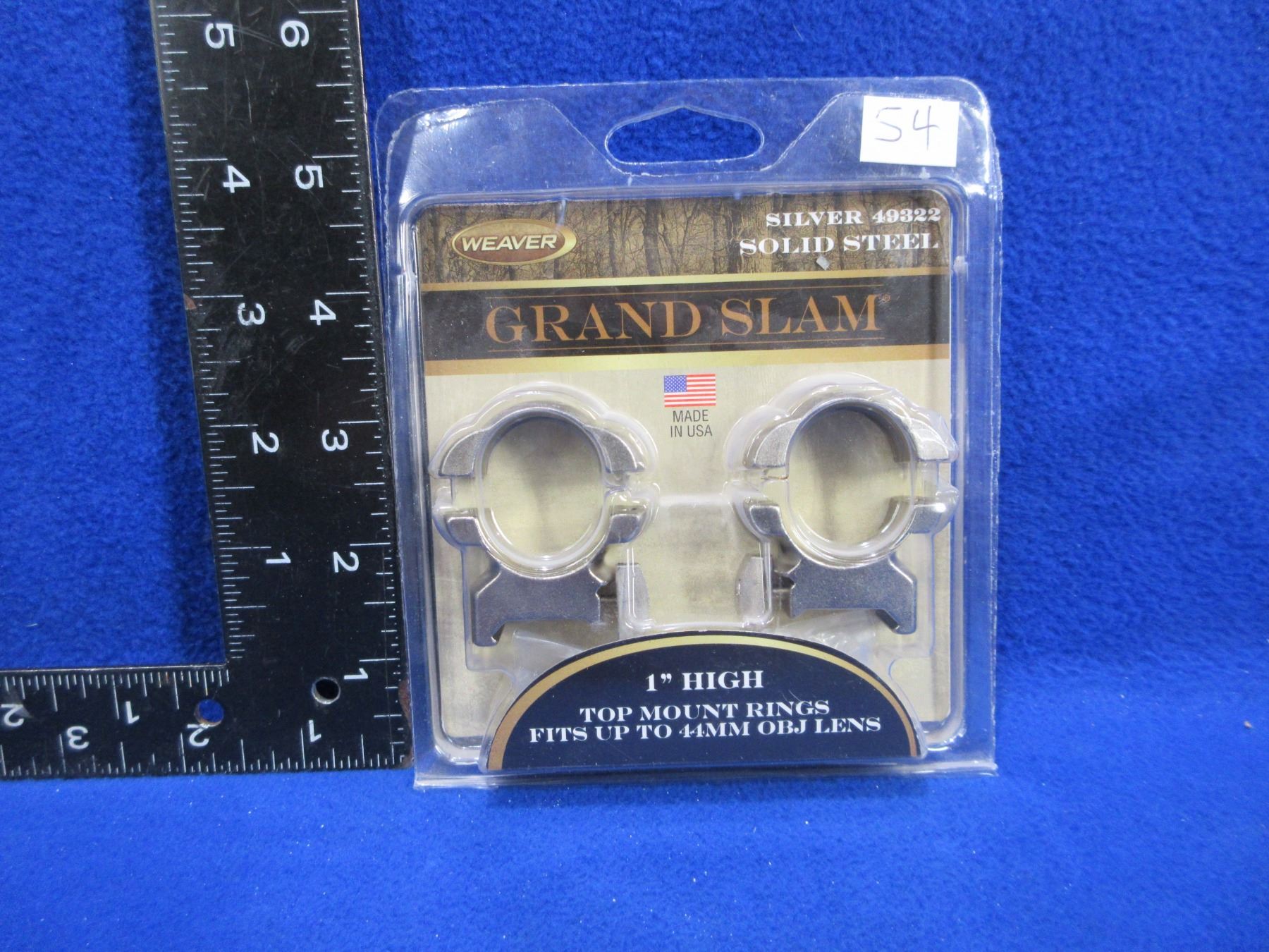NEW - Weaver Grand Slam 1" High Top Mount Rings
