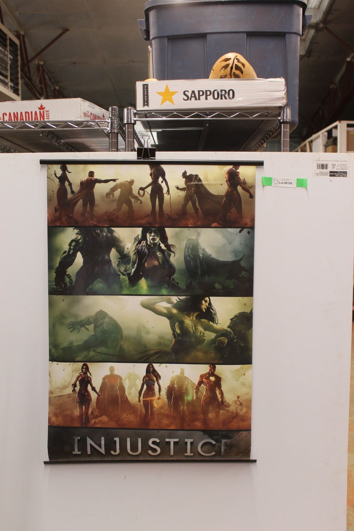 DC Injustice Movie Poster 33'' x 22'' - Bodnarus Auctioneering