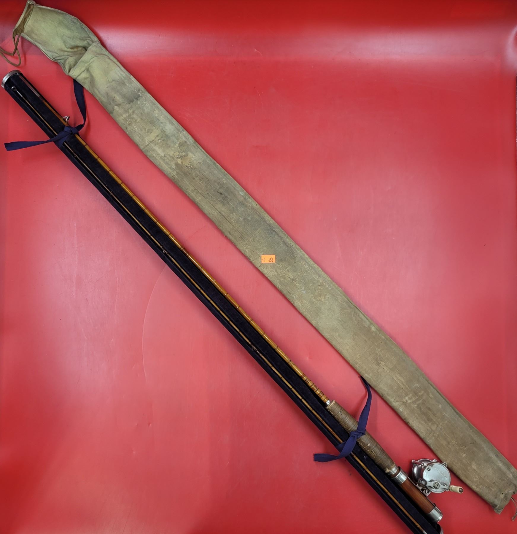 Antique Fishing Rod & Reel Made In India