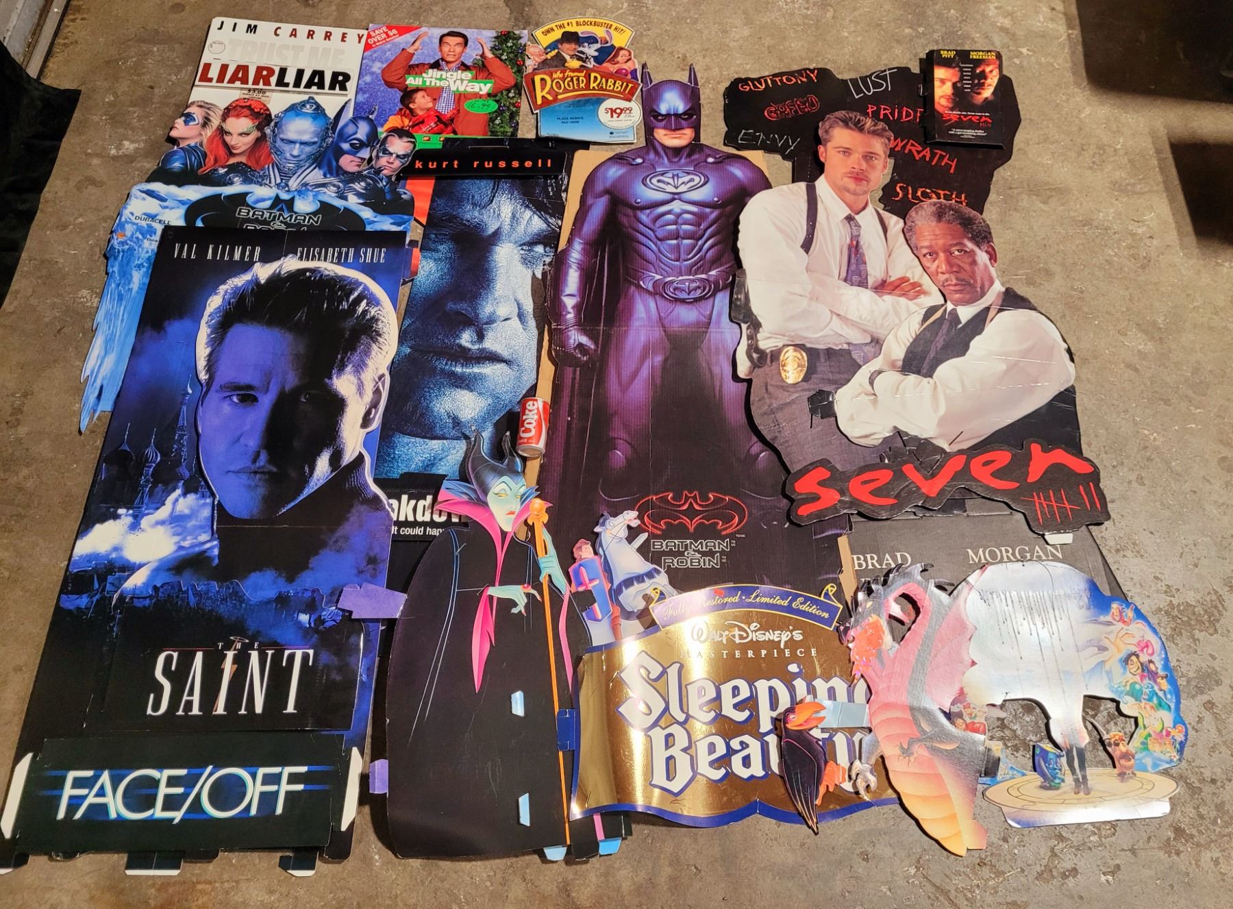 Movie Advertising Cardboard Cutouts (Batman, Disney, Saint, Etc.)