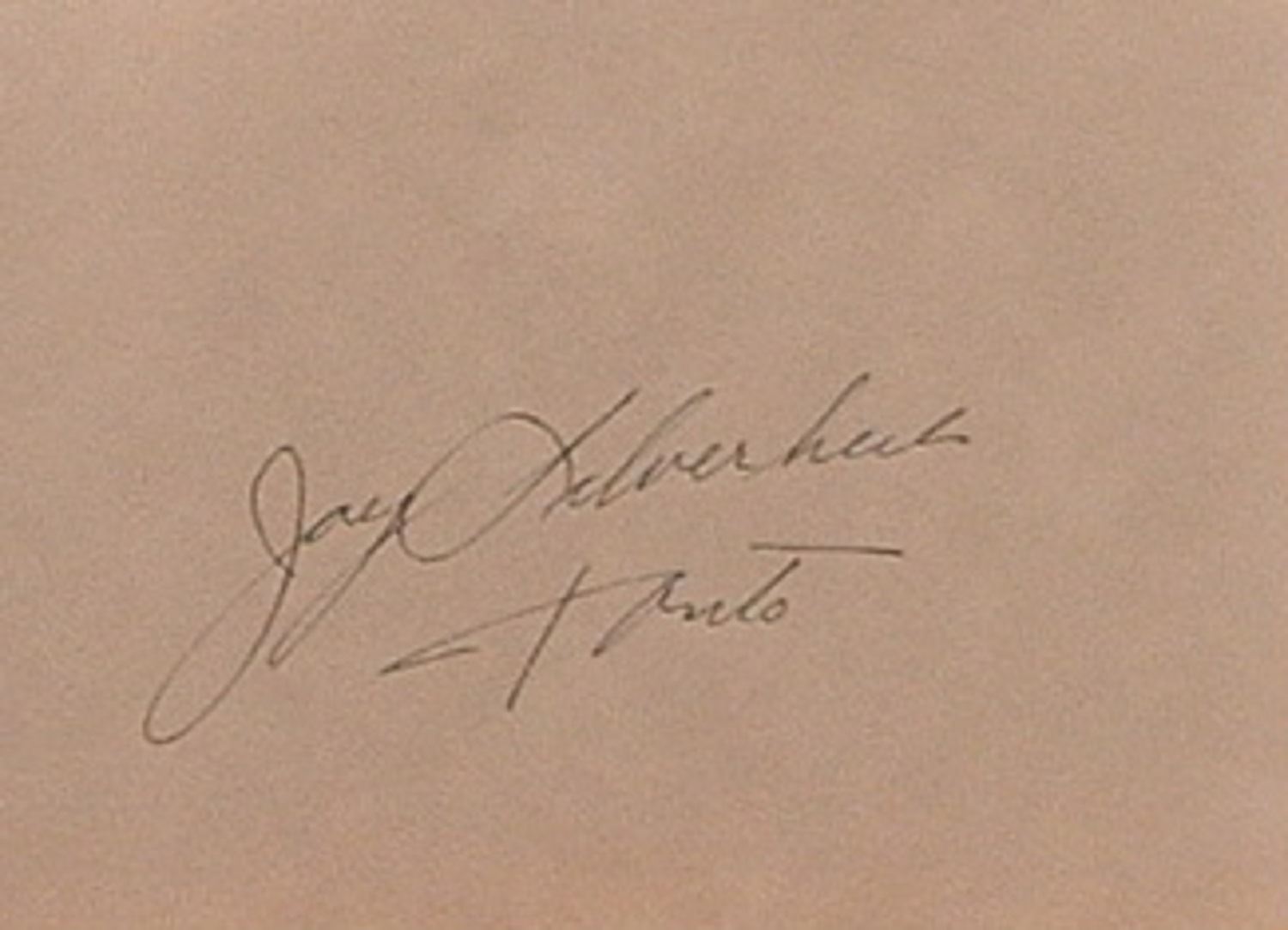 Jay Silverheels Tonto signature slip