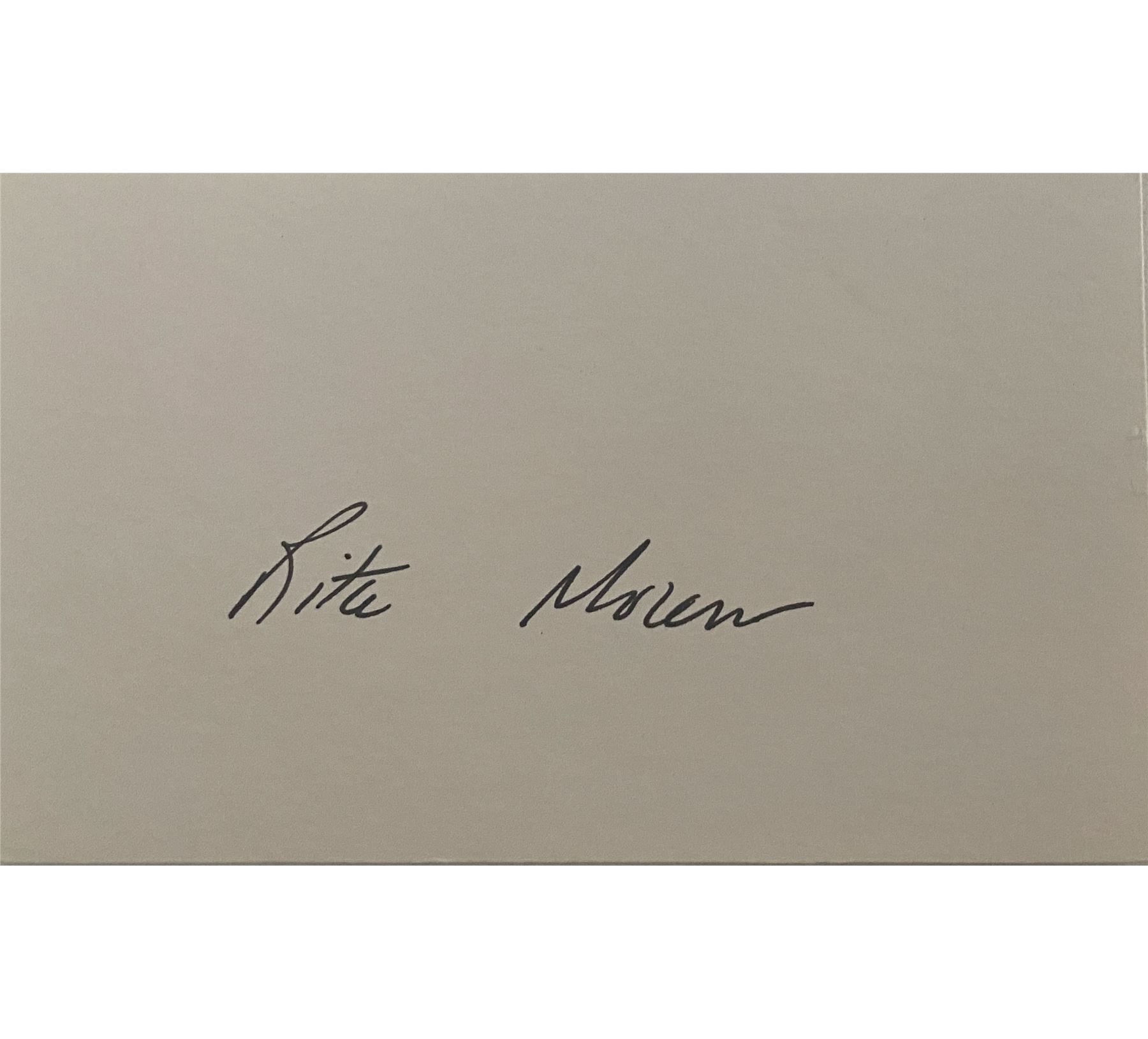 Rita Moreno original signature