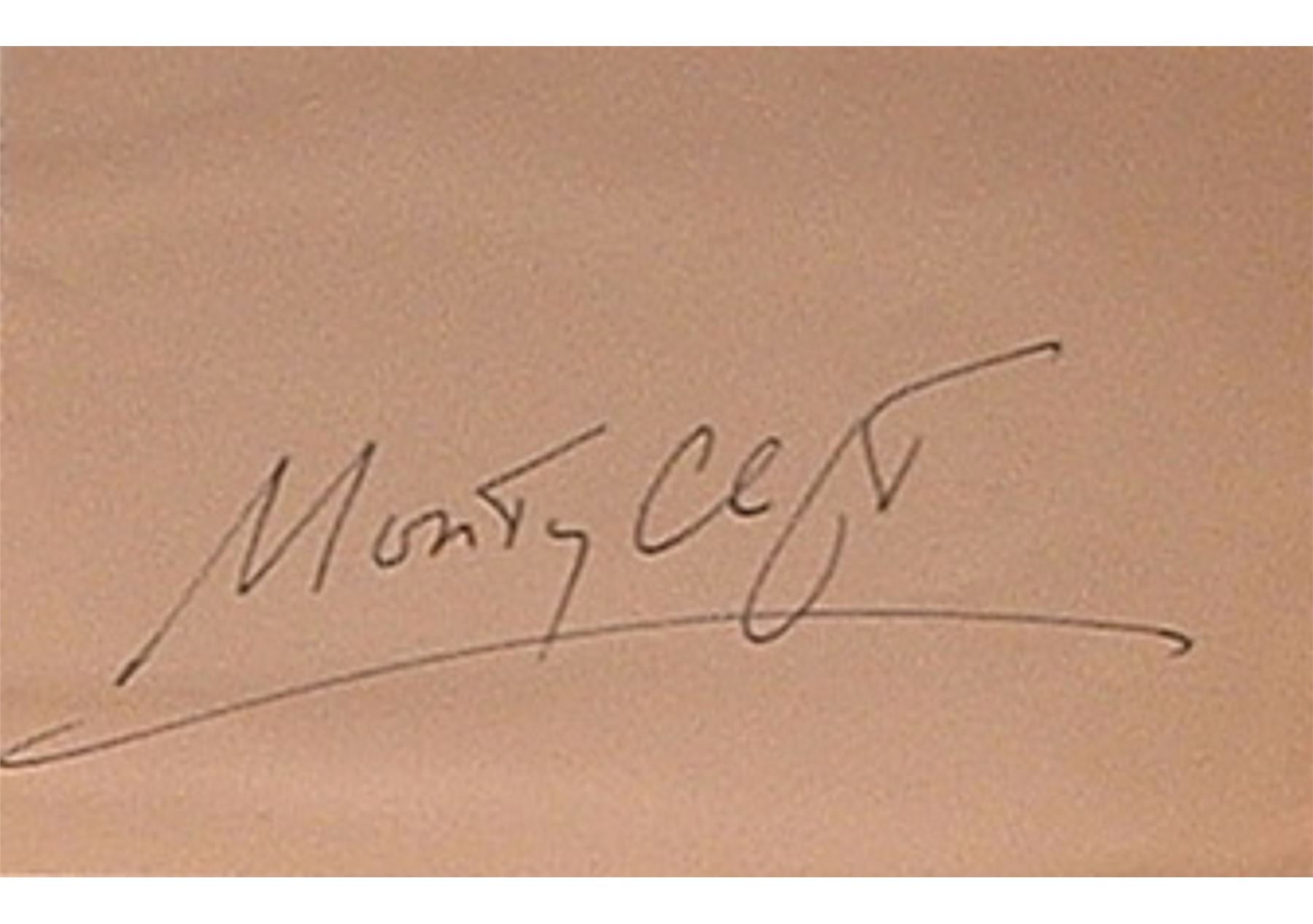 Montgomery Clift signature slip