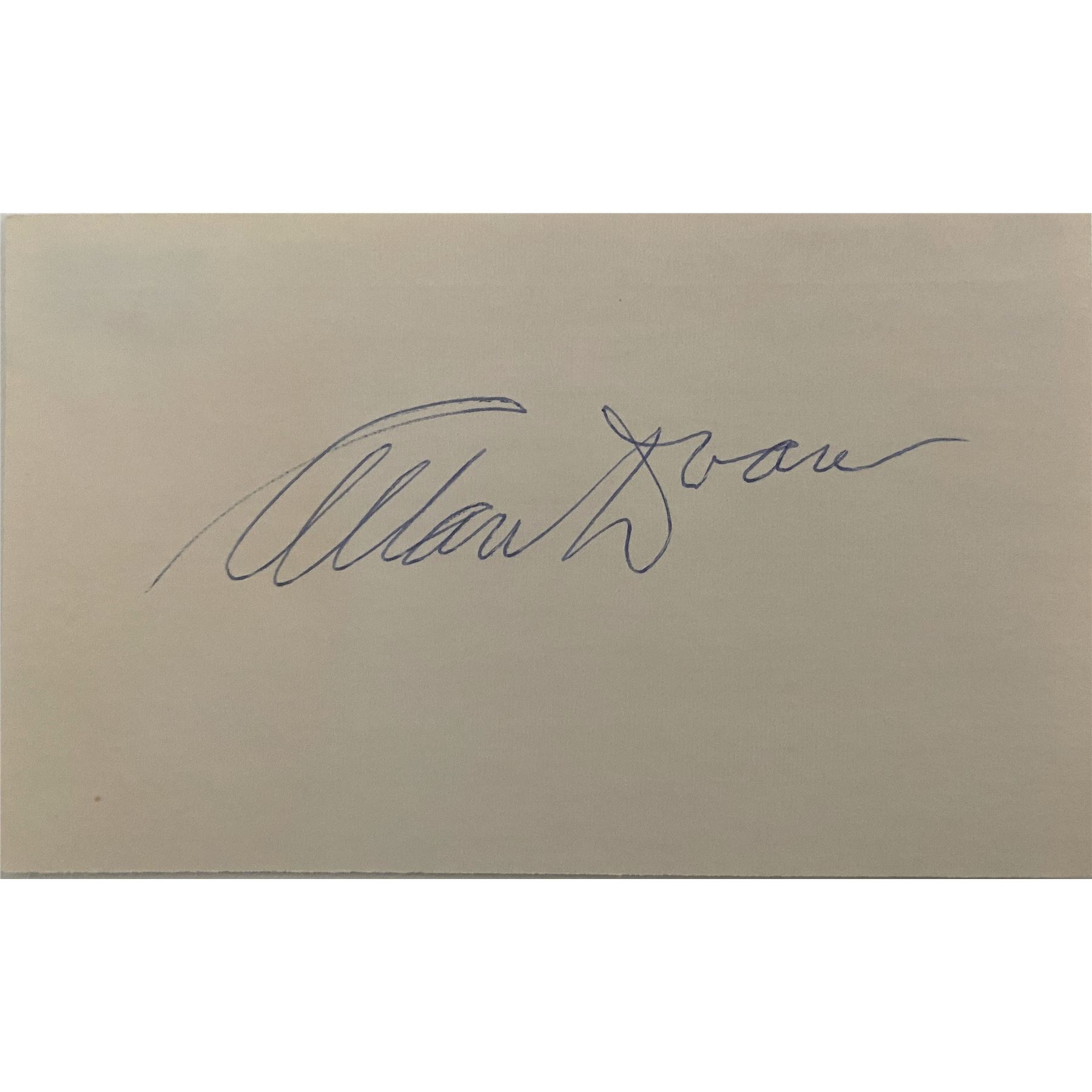 Director Allan Dwan original signature