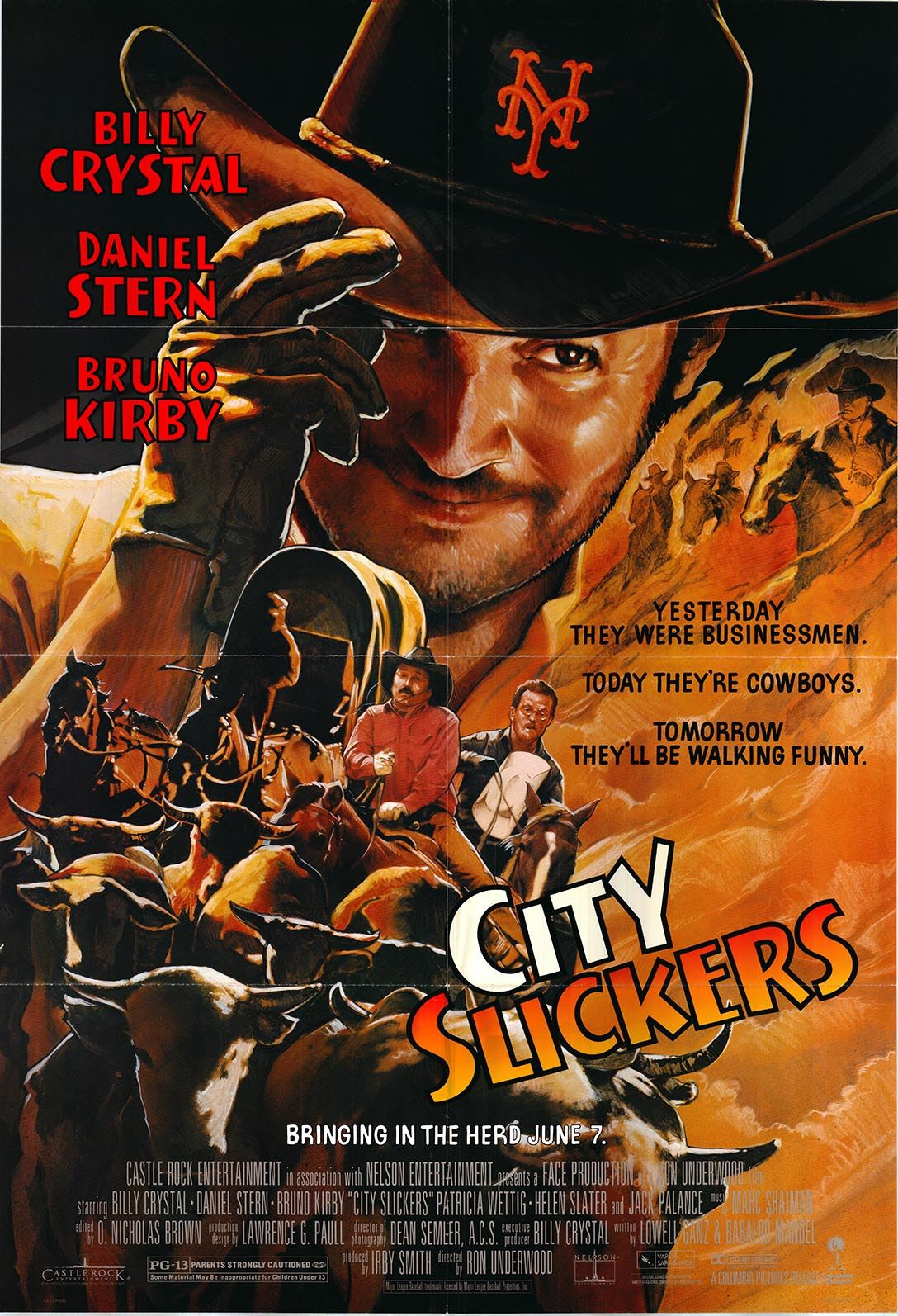 City Slickers Original 1991 Vintage One Sheet Poster