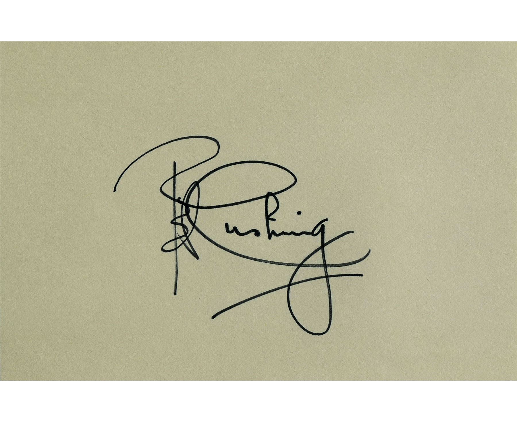 Star Wars Peter Cushing signature slip