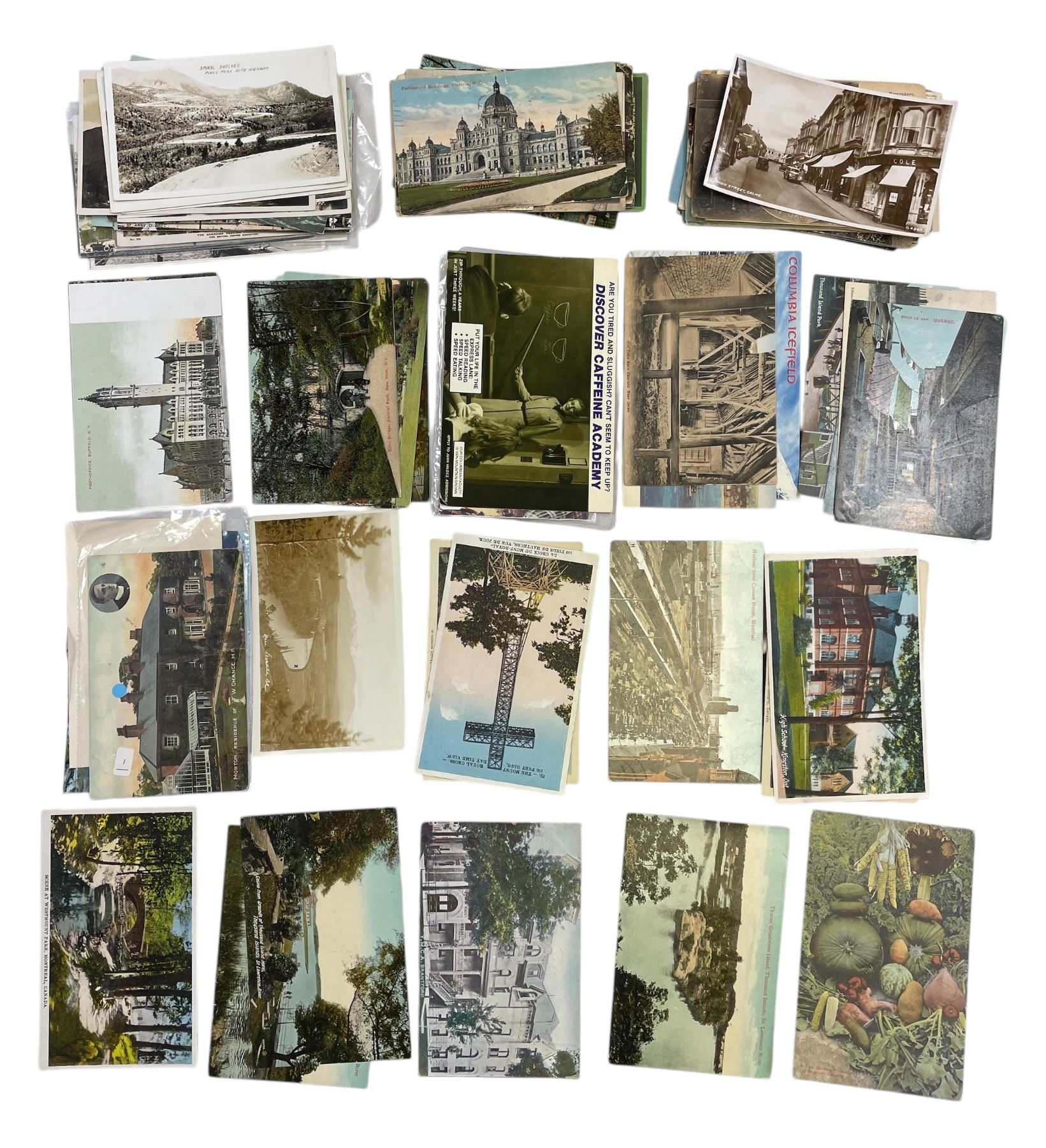 Large Assortment Of Vintage Postcards, Photos & Tin Types