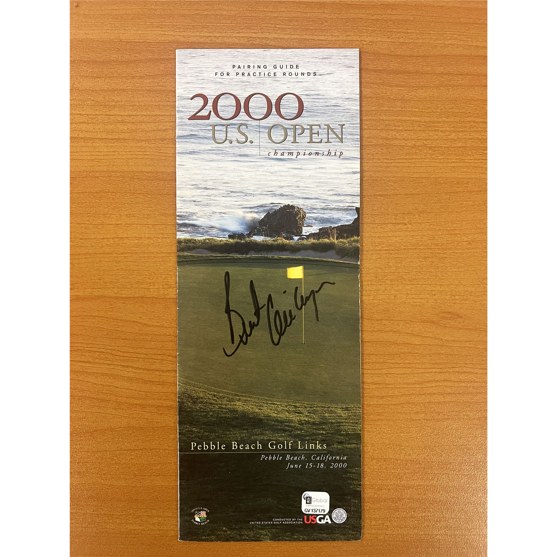2000 Pebble Beach 100th U.S. Open Championship Brent Geiberger signed ...