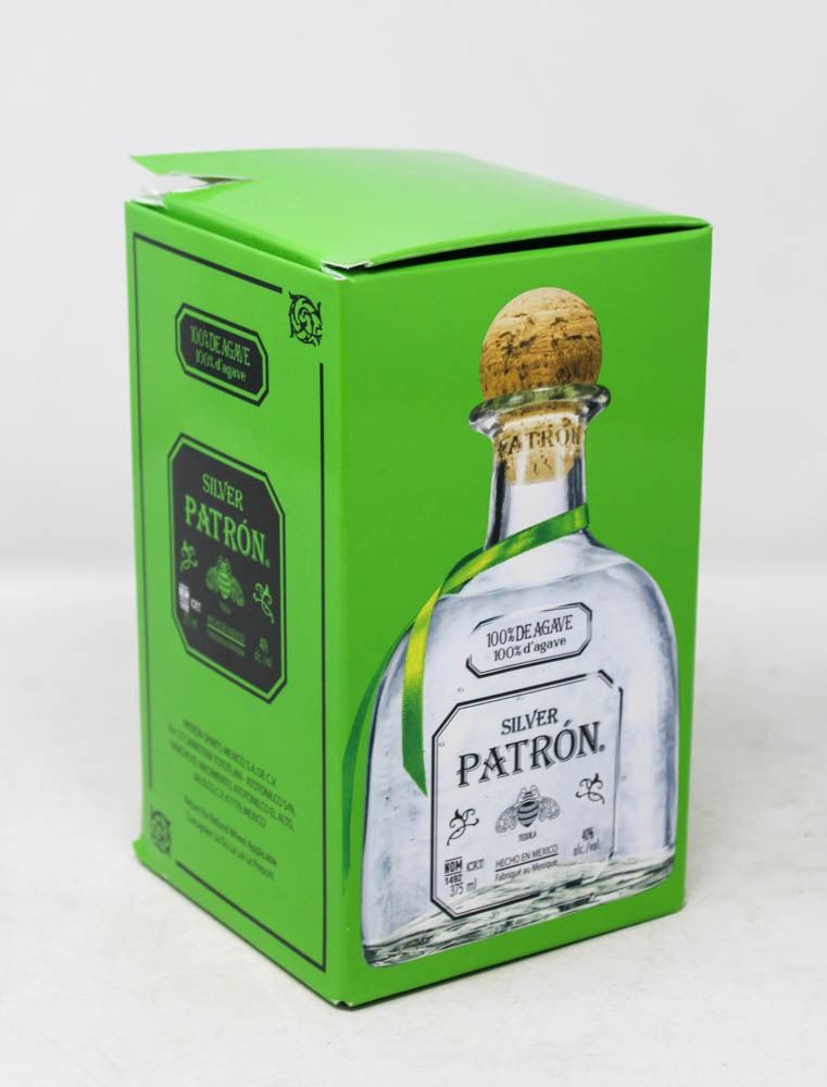 SILVER PATRON- 100% AGAVE 375ML 40%