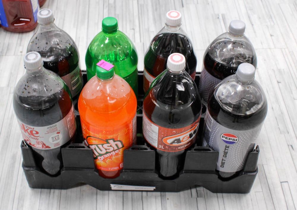 8- ASSORTED 2LTR SODA; DIET COKE/ ORANGE CRUSH/
