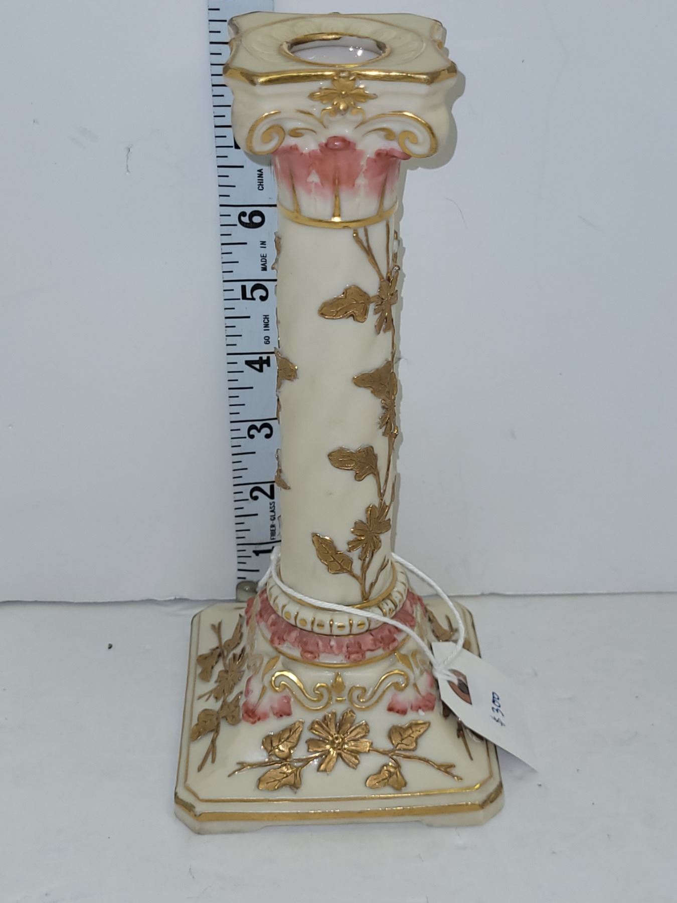 Rare 1890'S To 1914 Locke Worcester Candle Holder