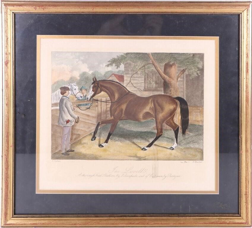 ANTIQUE JOE LOVELL A THOROUGHBRED STALLION PRINT