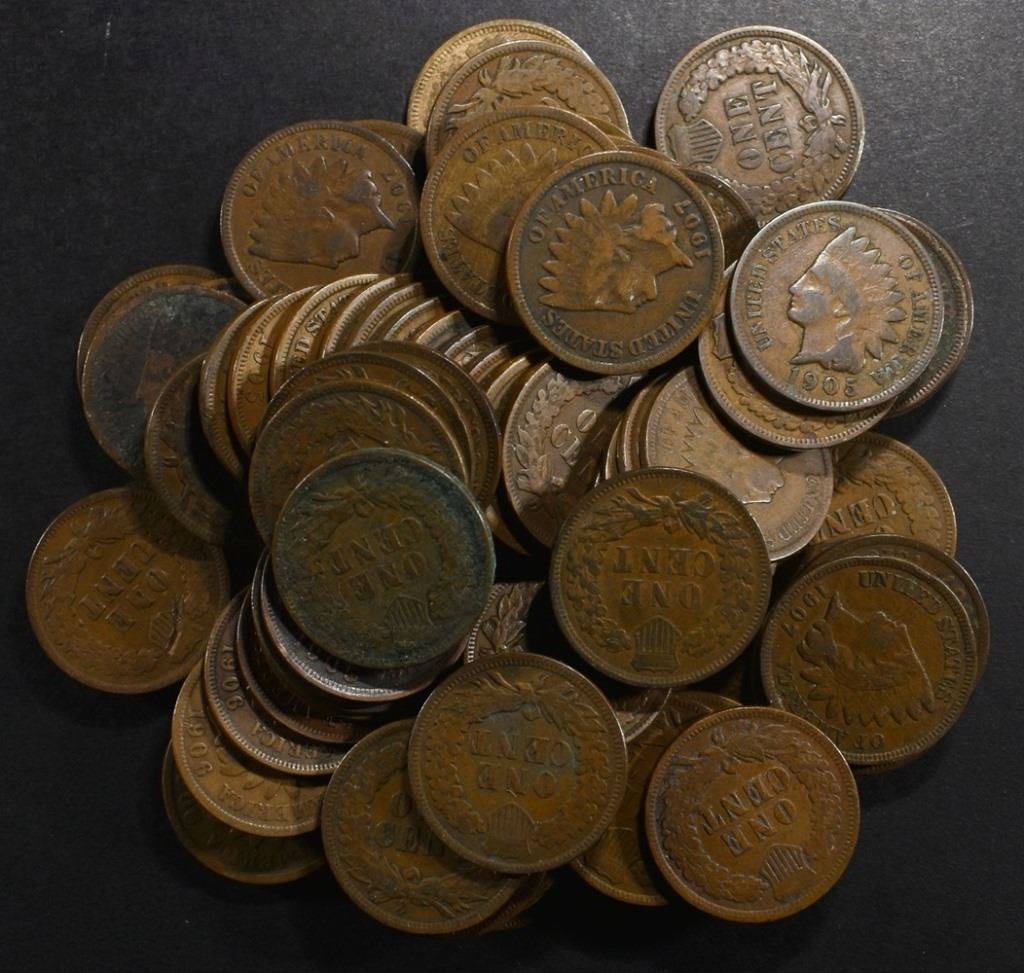 80 INDIAN CENTS 1900'S