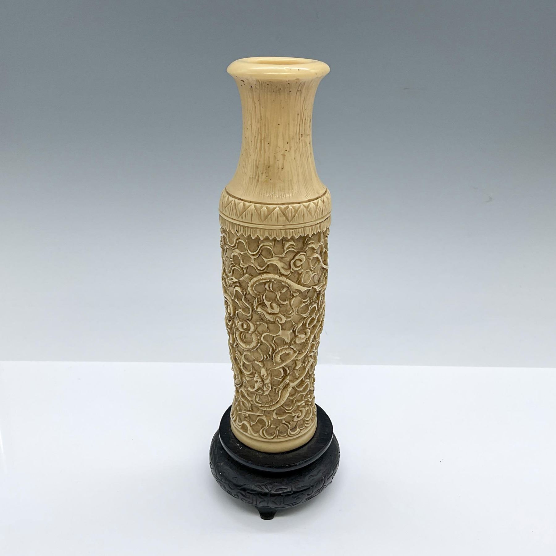 Vintage Chinese Resin Dragon Sculpture