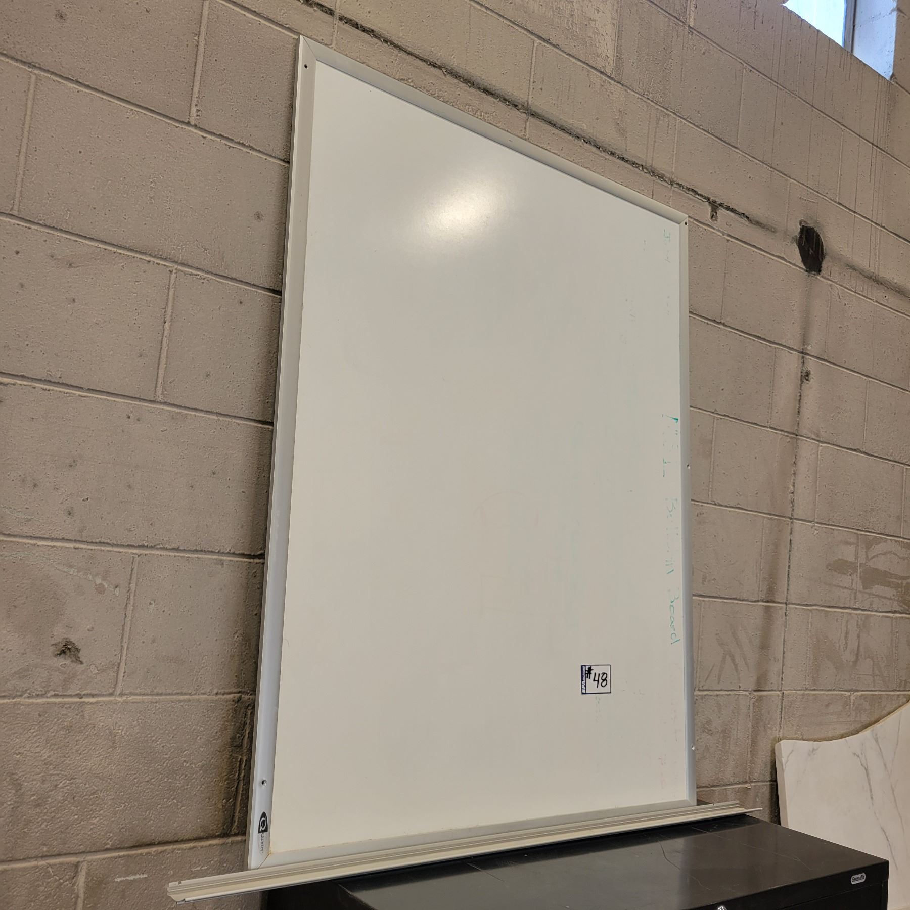 2- White boards, 48 in x 36 in & 36 in x 24 in & corkboard 24 in x 18 in