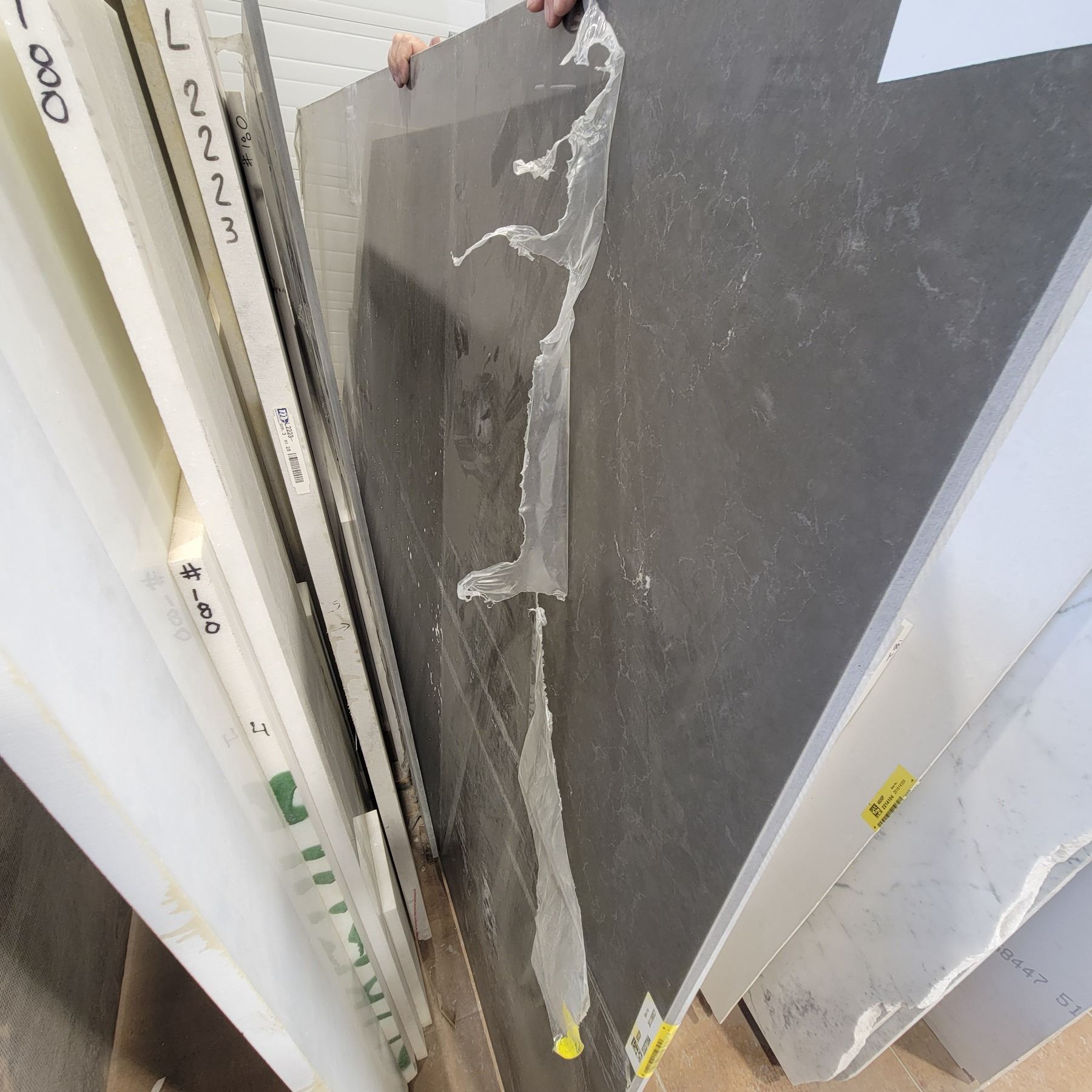 (Selling al together) Caesarstone 5003 Piatra Grey, Full slab 1/2 in x ...