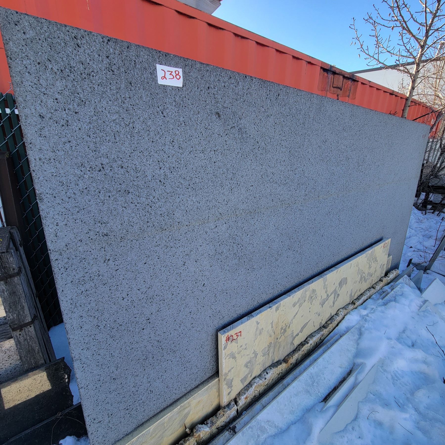 1- Full slab of Sicilian lava rock