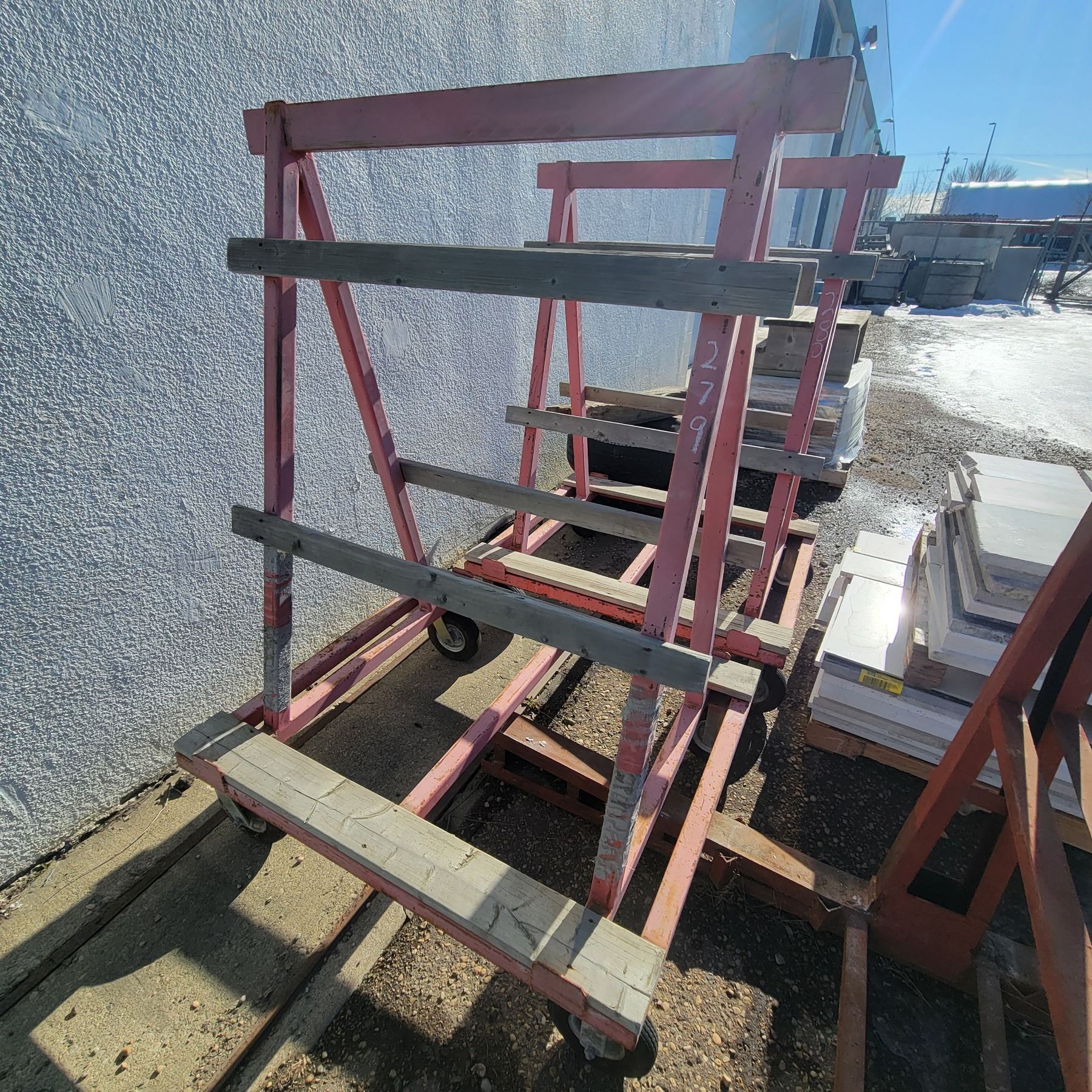 Rolling A-frame cart