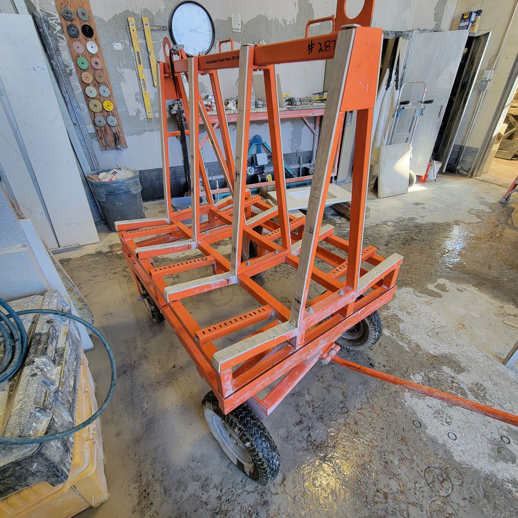 Double sided rolling A-frame, 50 in x 38 in x 62 in H (2-piece), Cannot ...