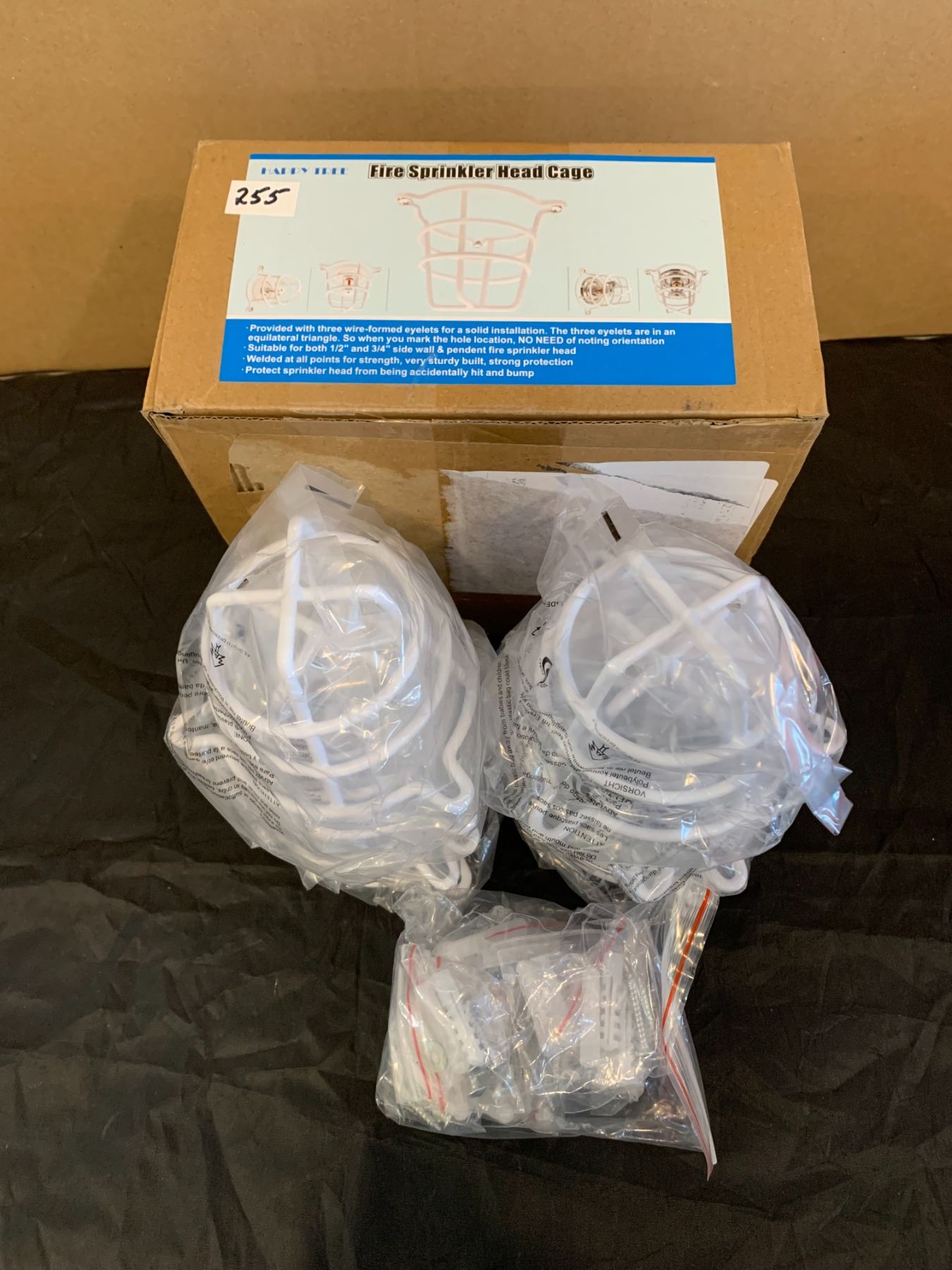 10 Pack Of Fire Sprinkler Head Cages - White