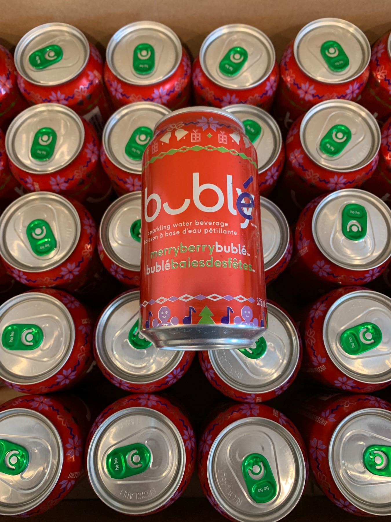 Lot Of 35 Cans Of MerryBerry Buble Sparkling Water