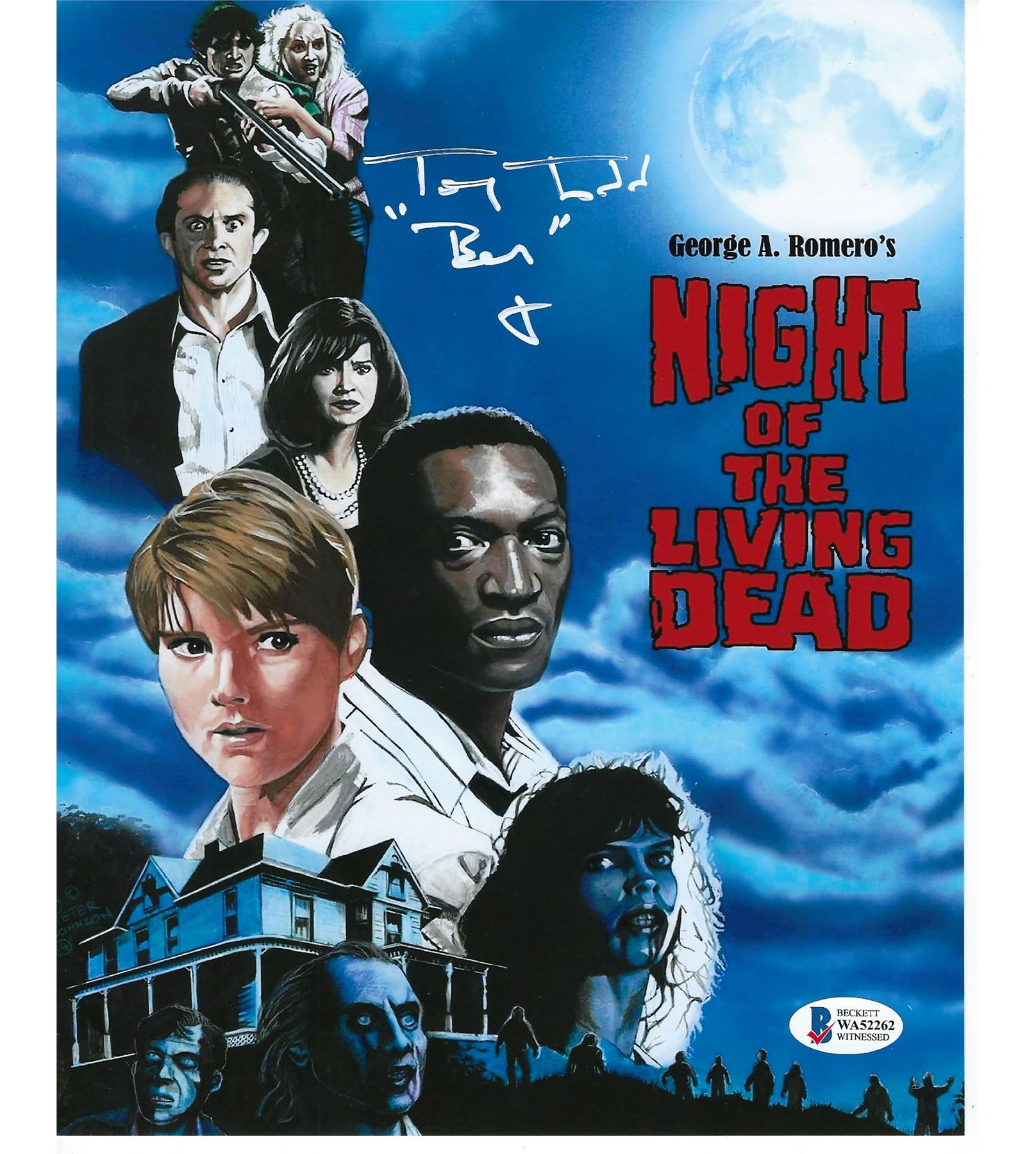 Night of the Living Dead Tony Todd signed photo- BAS authenticated