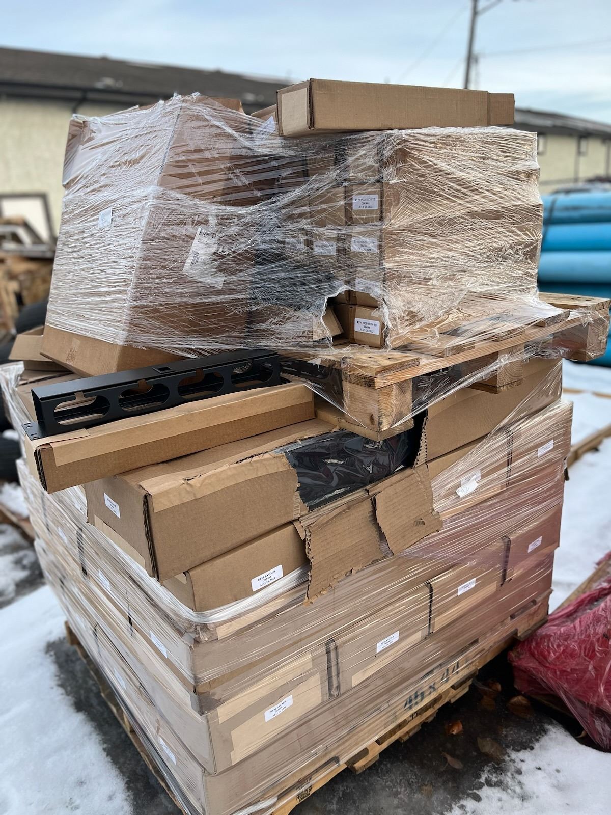 Pallet Of Server Cable tray Racks