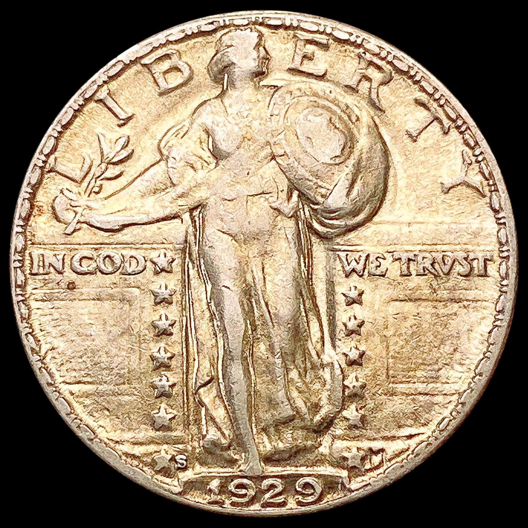 1929-S Standing Liberty Quarter NEARLY UNCIRCULATED