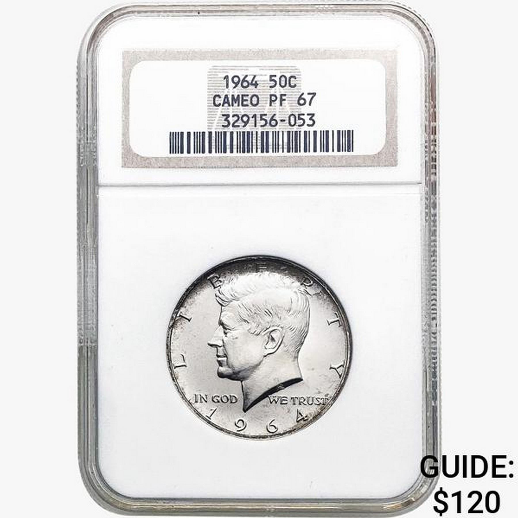 1964 Kennedy Half Dollar NGC PF67 CAMEO