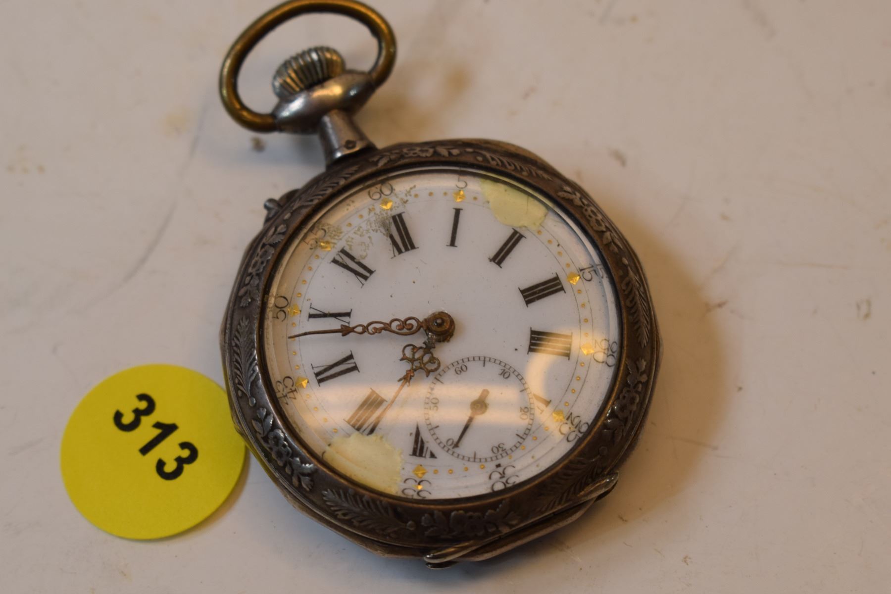 working coin silver pocket watch - Schmalz Auctions