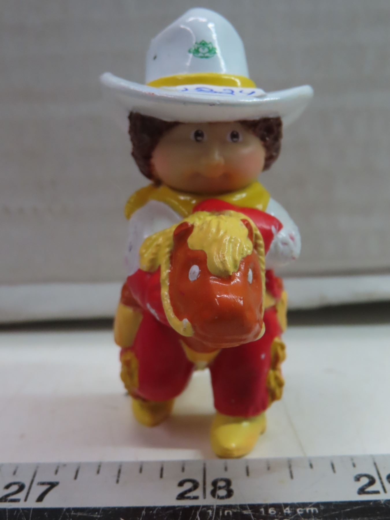 Cowboy with Hobby Horse Figurine. Cabbage Patch Kids. - Schmalz Auctions