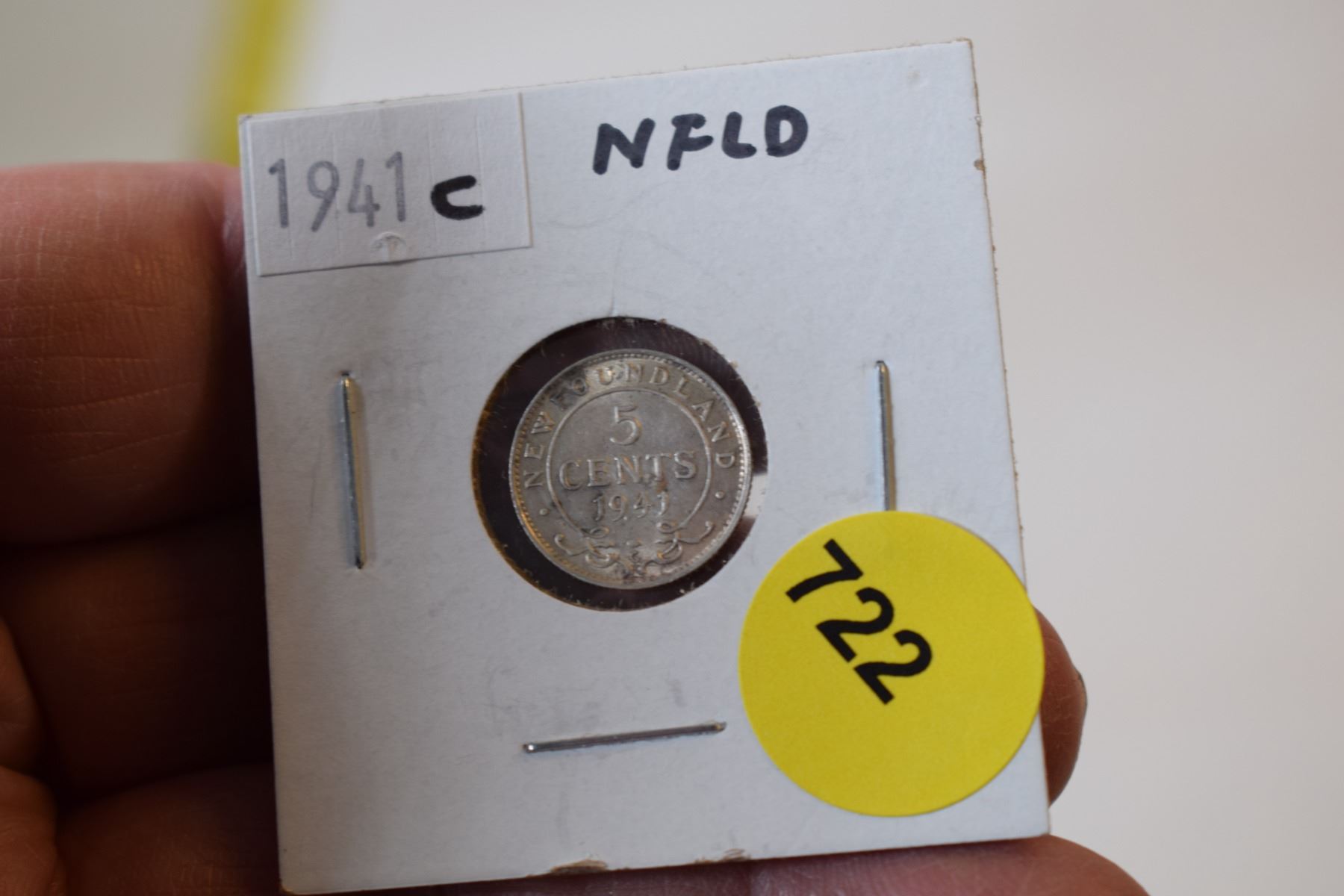 1941 newfoundland 5 cent silver coin - Schmalz Auctions
