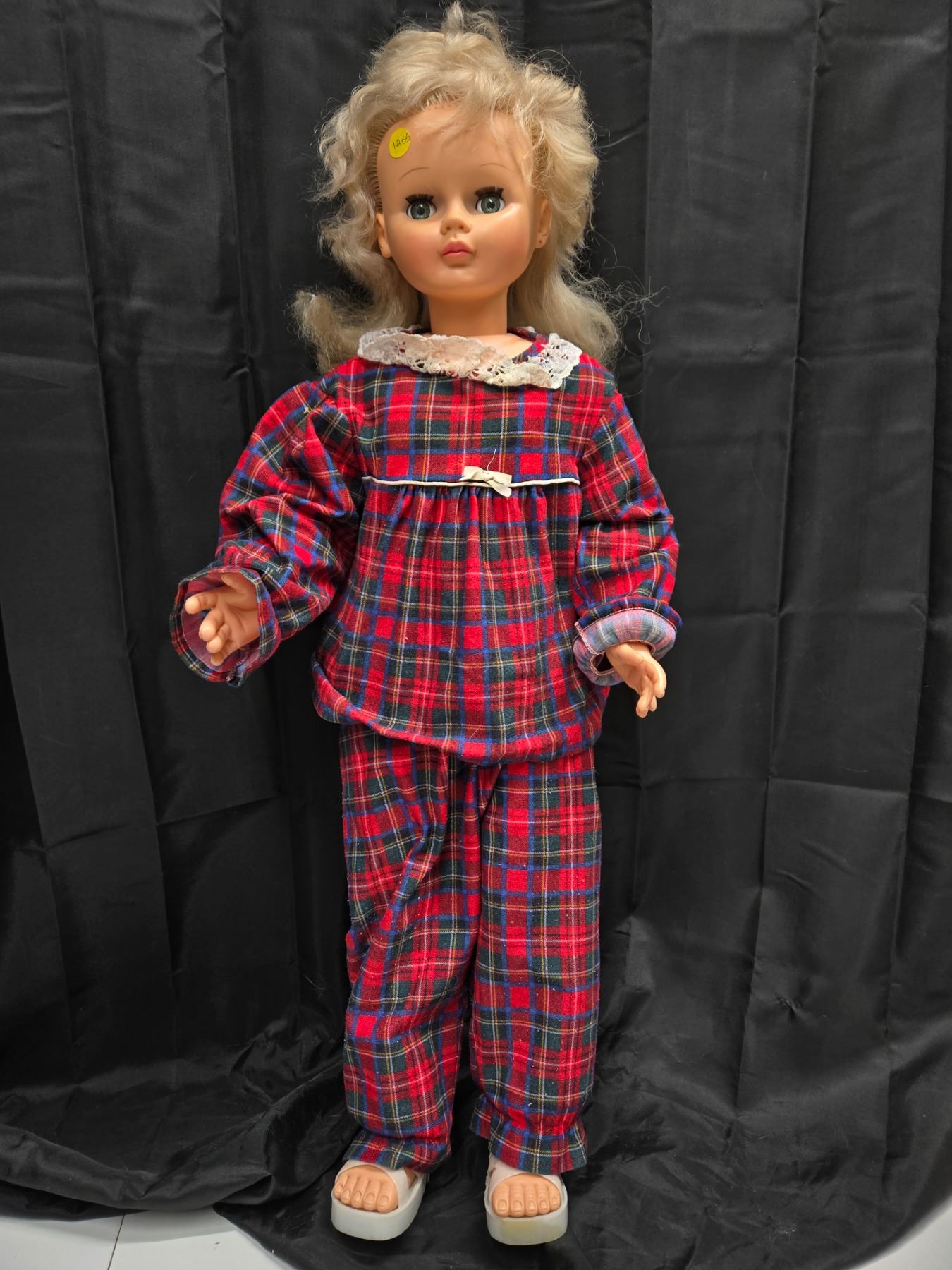 32" walking doll in regal pjamas, 1970, moving eyes - Schmalz Auctions