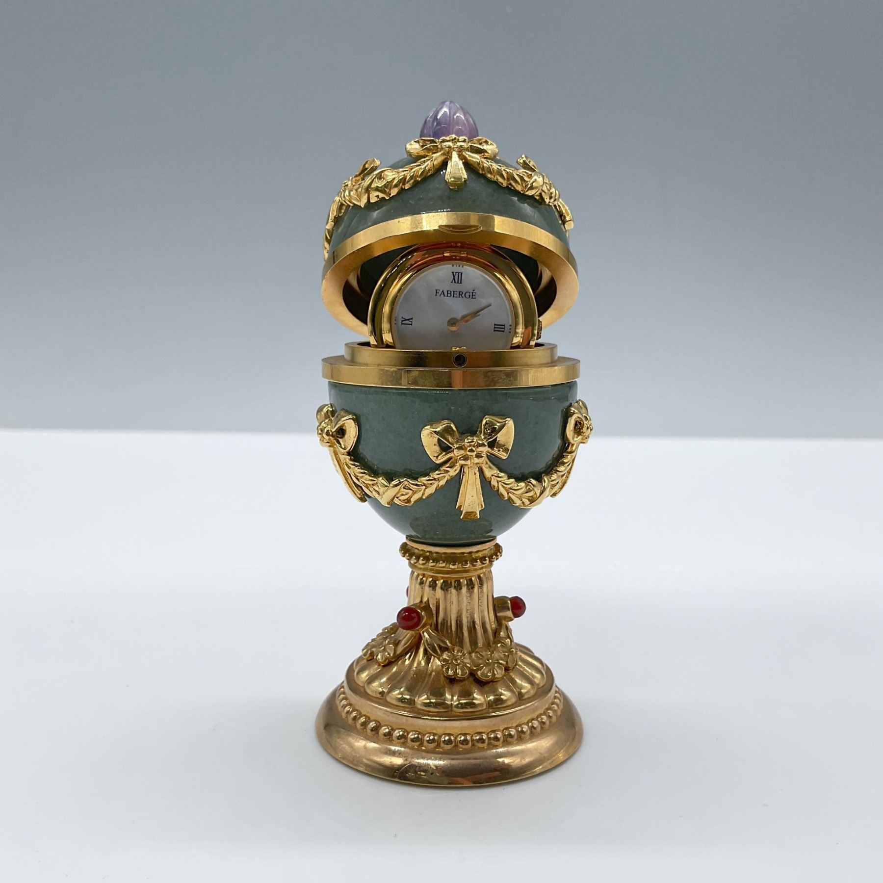 Imperial Faberge Egg Clock, Small