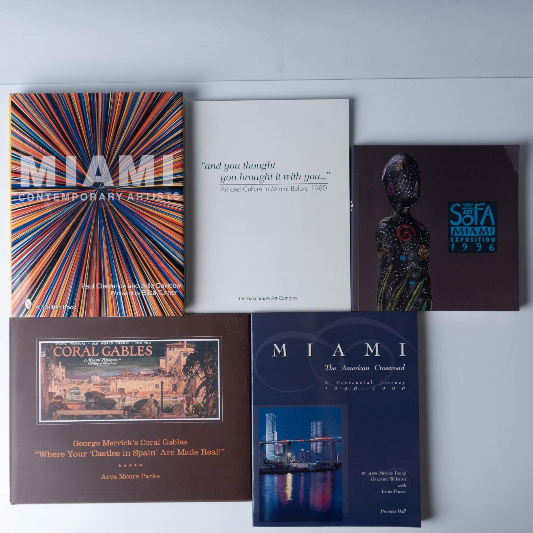 5pc Miami History and Art Book Set