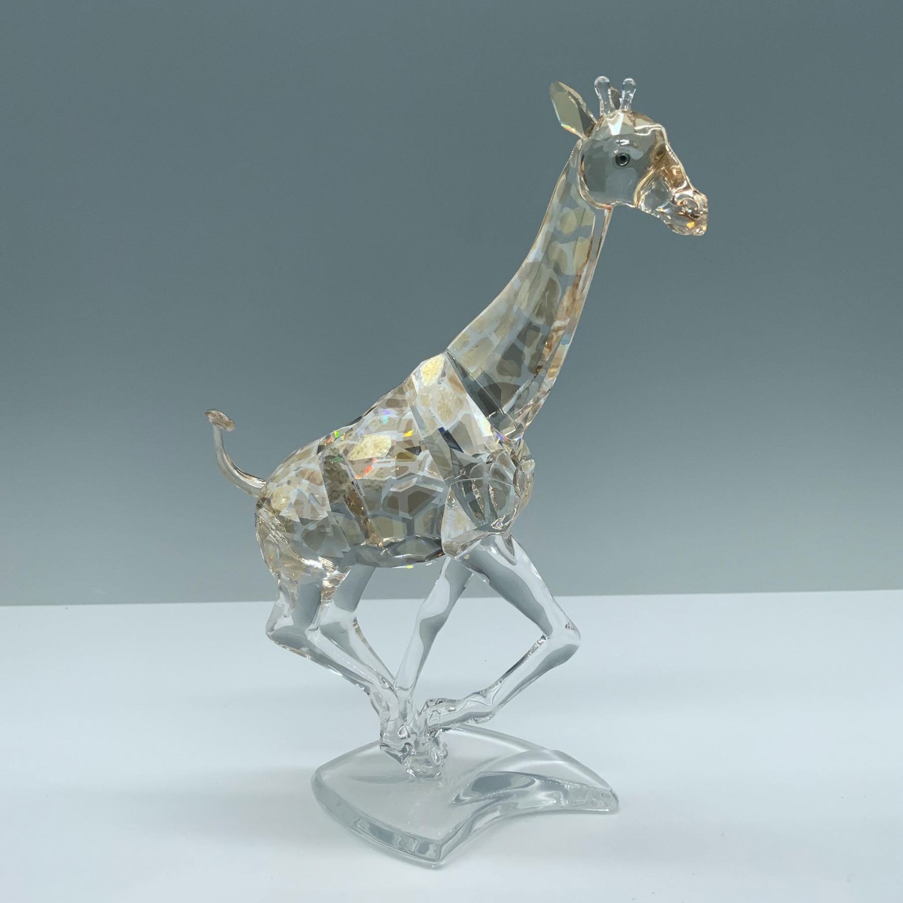 Swarovski Crystal Figurine, Giraffe Running